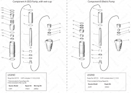 Reactor A-XP1 Proportioning Pump Exploded Diagram - Shop Online