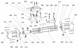Reactor 2 H-XP2 Proportioner Assembly Exploded Diagram - Shop Online