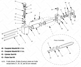 Reactor 2 H-XP2 Proportioning Pump Exploded Diagram - Shop Online